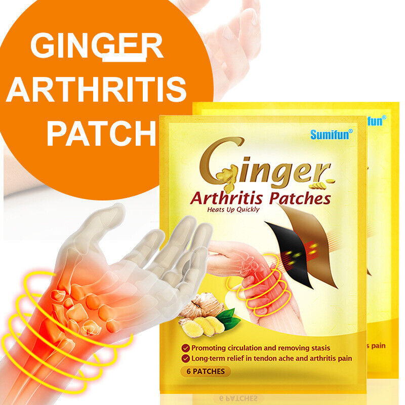 Pack of 6 ginger patches for pain relief – Posturalia+
